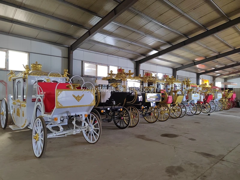 Luxury Four Wheels Sightseeing Electric Royal Carriage/horseless ...
