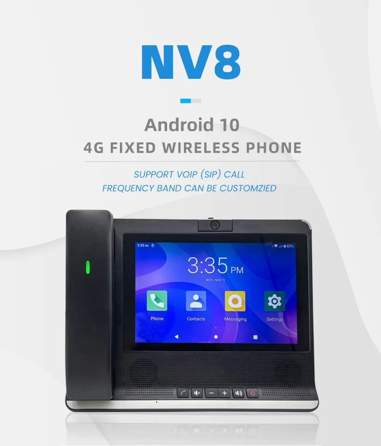 8" Touch Screen 4g Lte Volte Voip Wifi Android Fixed Wireless Desk ...