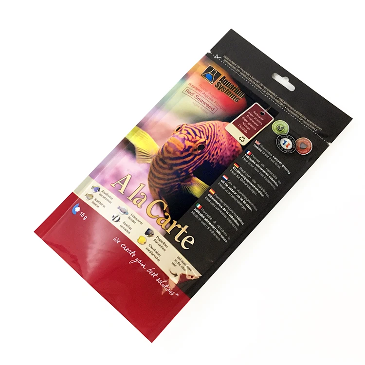 Design Printed Foil Laminated Resealable Zipper Pouch Food Fish Lure ...