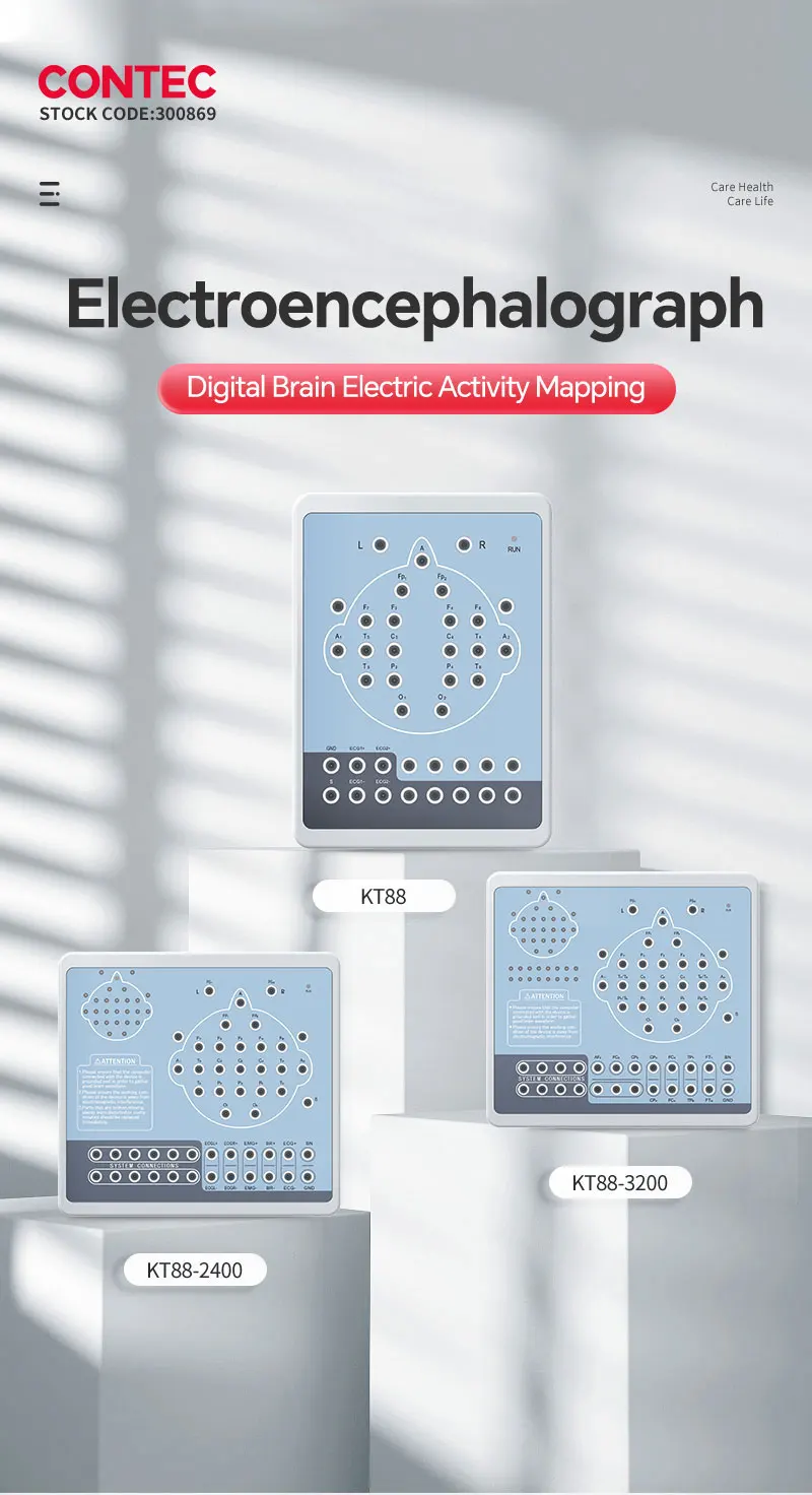 Contec Kt88-3200 EEG Electroencephalogram Portable Eeg Machine