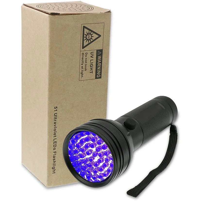 Oem Uv Detecting Waterproof Flash Light Ipx4 Waterproof 51 Led Uv Torch ...