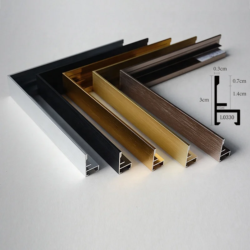 Aluminum Profile Gallery Art Round Circle Mirror Frame Photo Frame ...