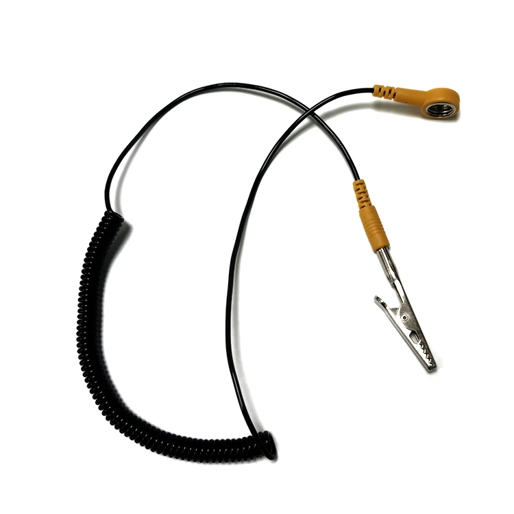 Cleanroom Antistatic Grounding Wire Safety Clip Vertical Plug Cable ...