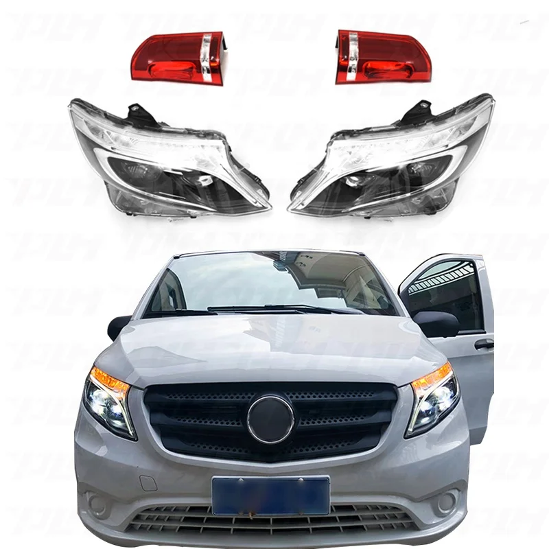 For Benz V-class/vito W447 Automotive Led+abs Front Head Lamp Lighting ...