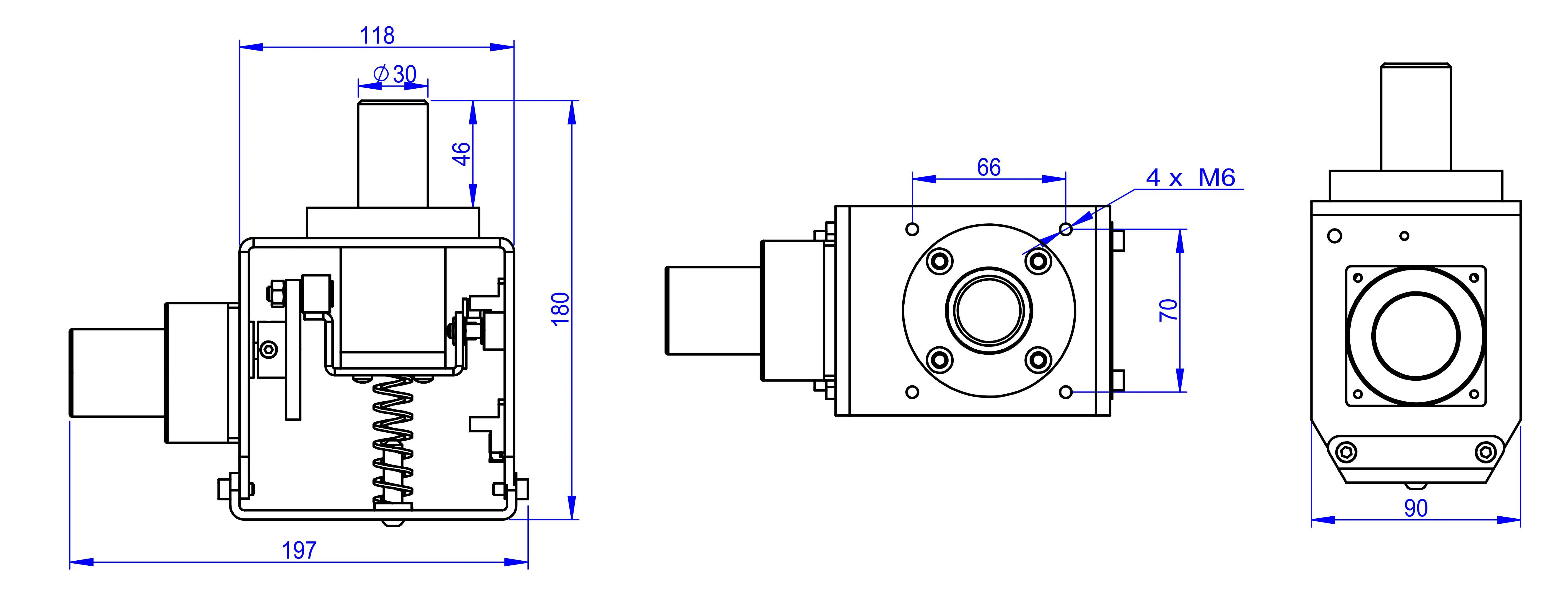 AGV Accessories Pin Hook Device - 24V 2.5W Motor for Automated Guided ...