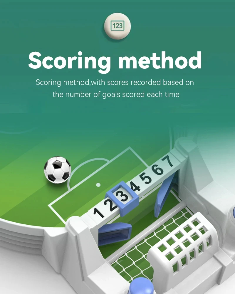 Mini Table Football Board Game - Tabletop Soccer Play