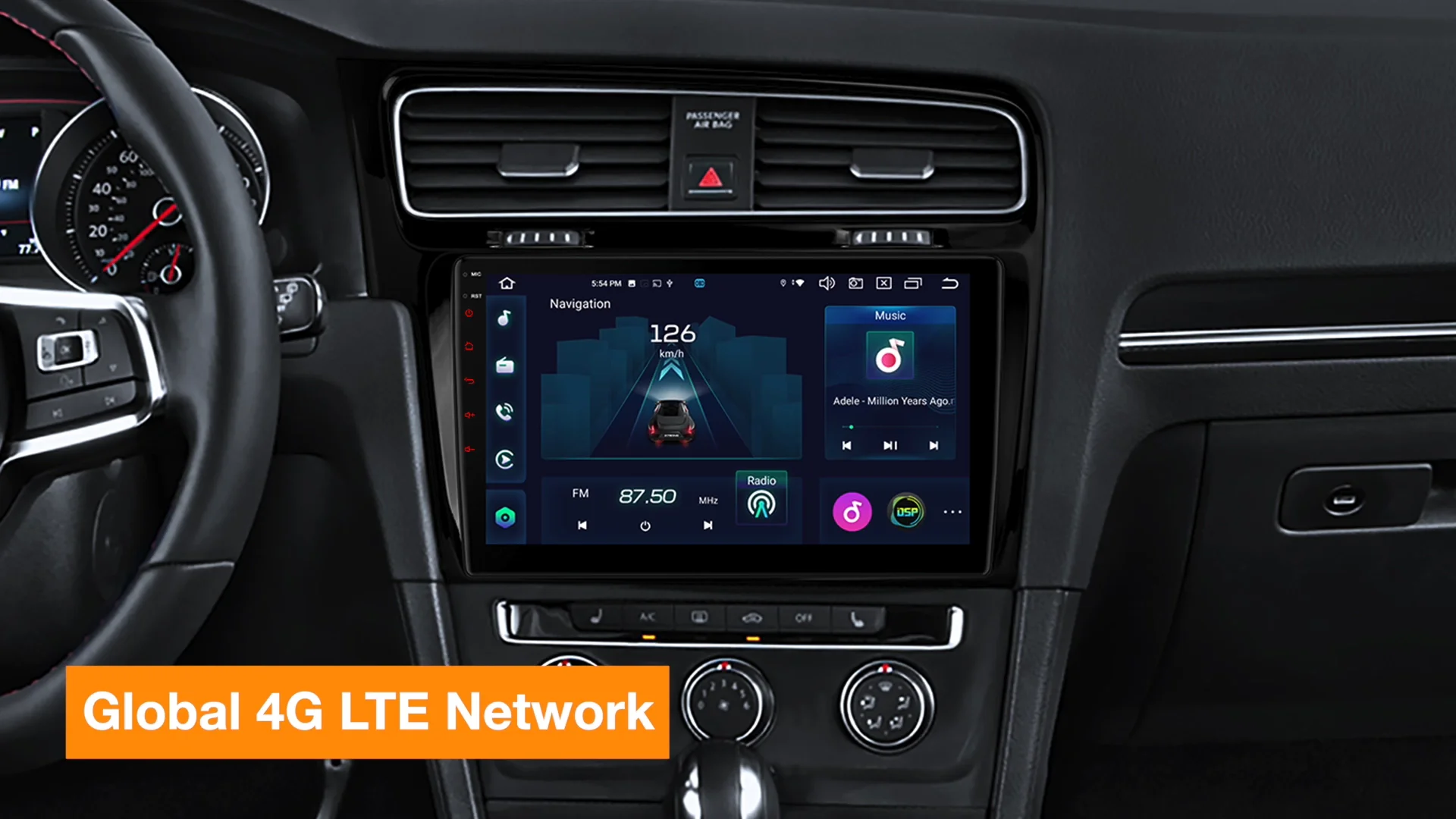 Xtrons Car Radio For Volkswagen Golf 7 2013-2017 Android 12 128gb 10.1 Inch Pantalla Carplay ...