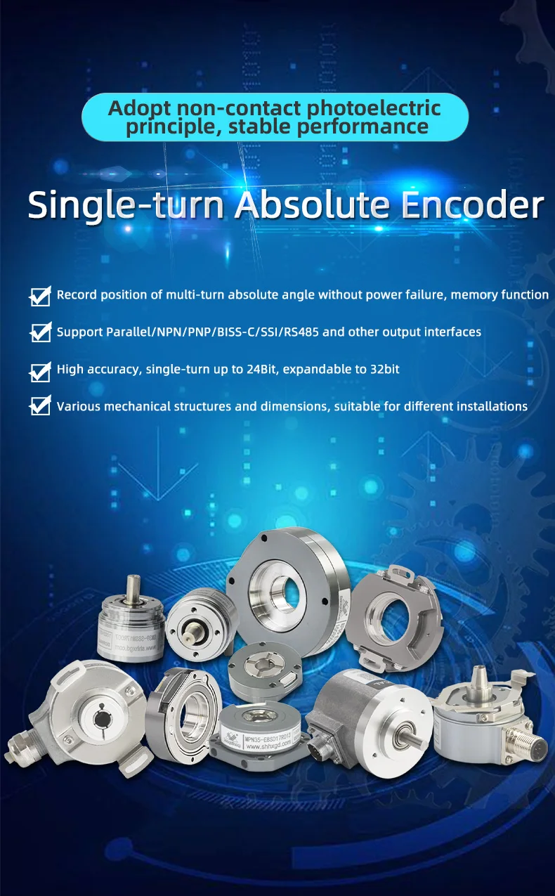 MP35 SSI RS485 Outputs Single Turn 12 Bit 4096 Resolution Absolute ...