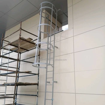 Outdoor Galvanized Steel Vertical Safety Ladder Anti-rust And Corrosion ...
