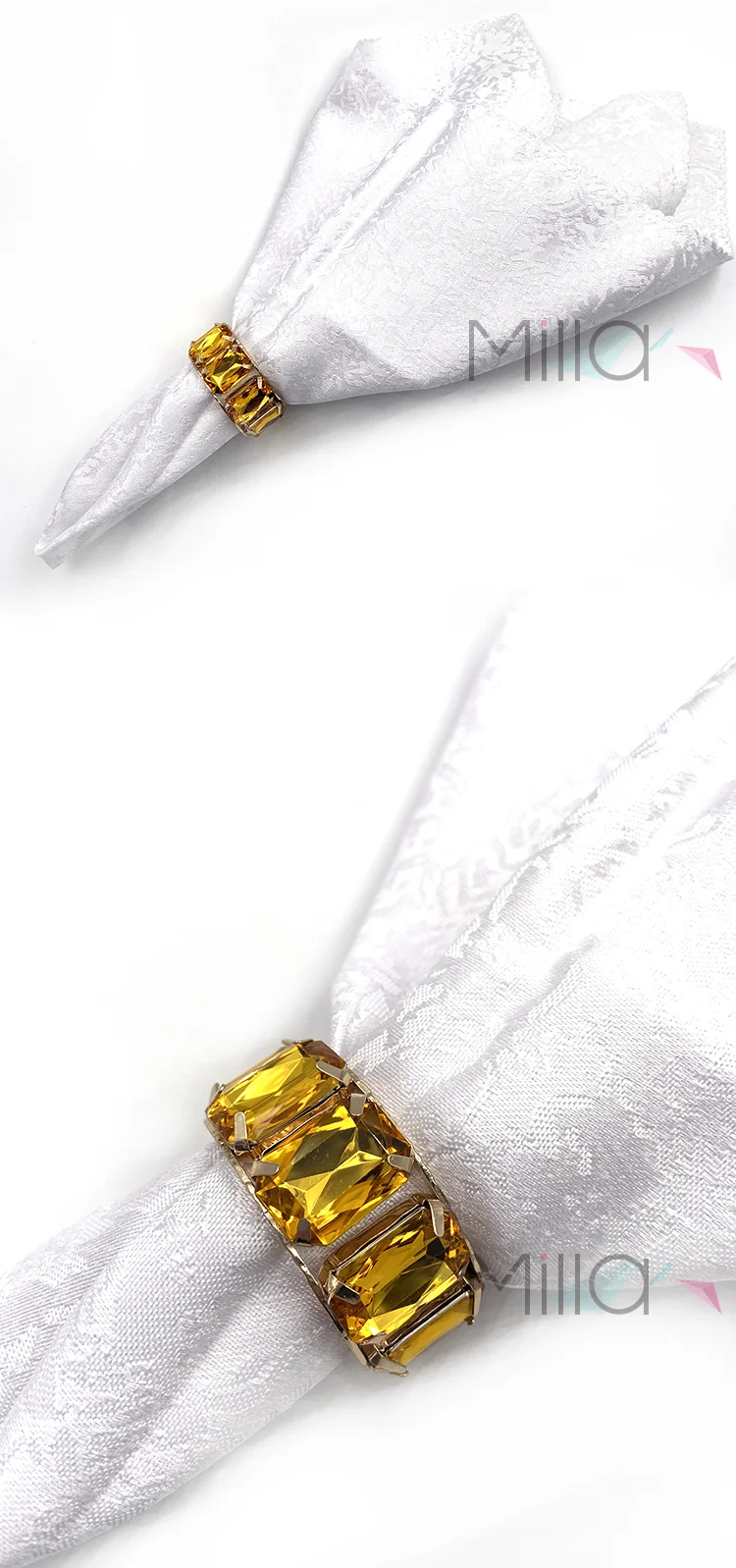 Colorful Diamond Rhinestone Napkin Ring for Wedding & Events