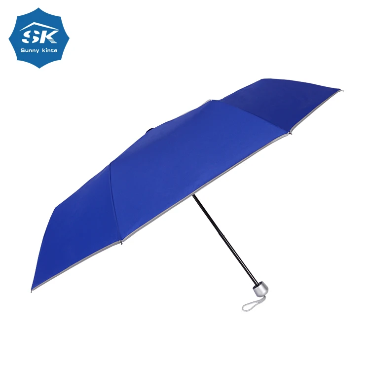 Rst Sunny Rainy Manual 3 Fold 21inch Mini Umbrella With Reflective Edge ...