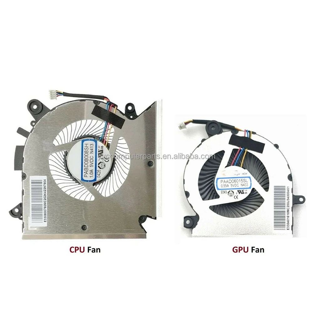 New CPU GPU COOLING FAN for MSI GF65 GF65 Thin 10SD 10SDR 10SE 10SER 9SD 9SE 9SE N433X 9SEXR ...