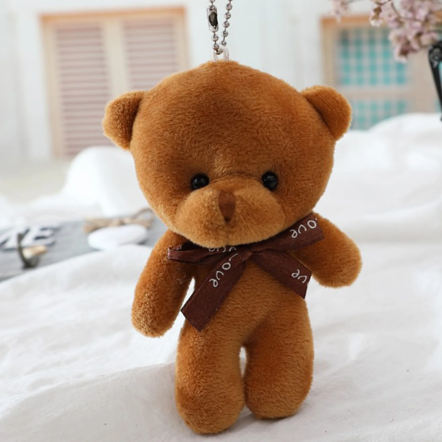 2021 12 Cm Cute Soft Mini Toy Plush Bear Keychain Fashion Small Size ...