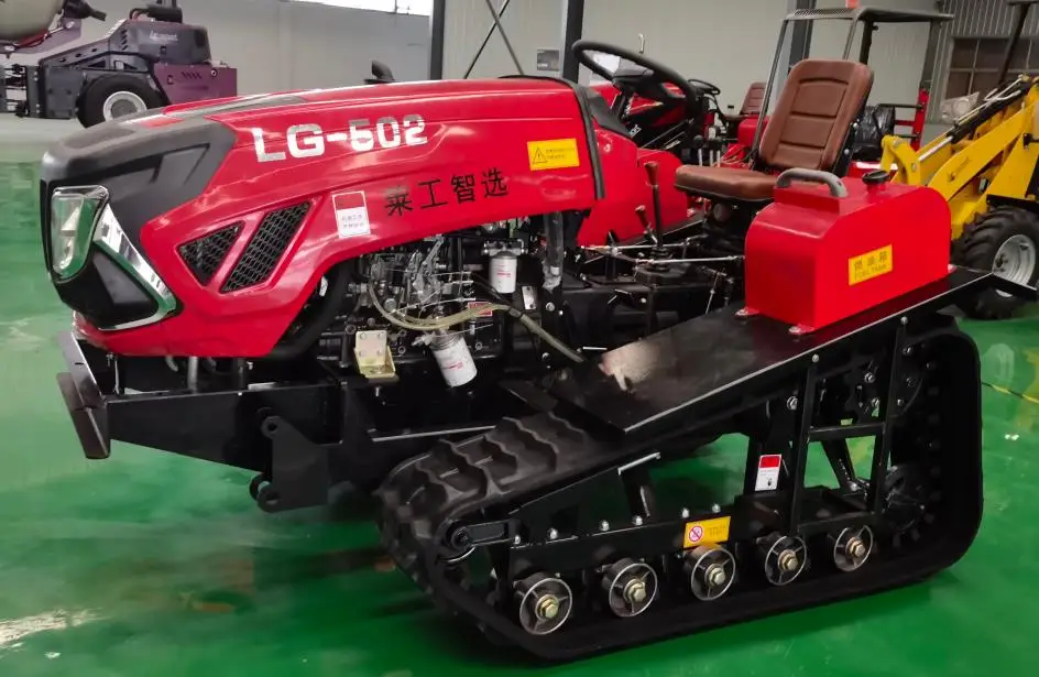 Chinese Agricultural Mini Crawler Tractor With Bucket Tillage Weeder ...
