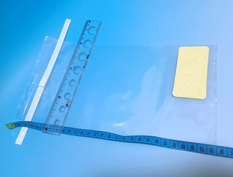 Laboratory 114X229mm Plastic Pouch Bag Wire Closure with Sponge Lab ...