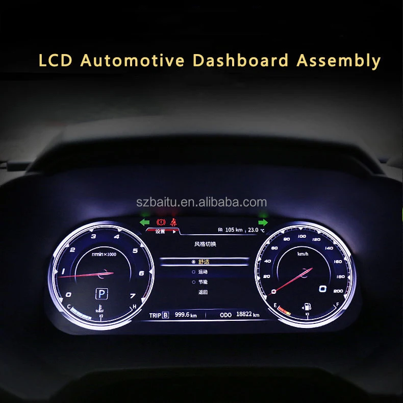 Car LCD Dashboard Display for Toyota Prado 2018-2022