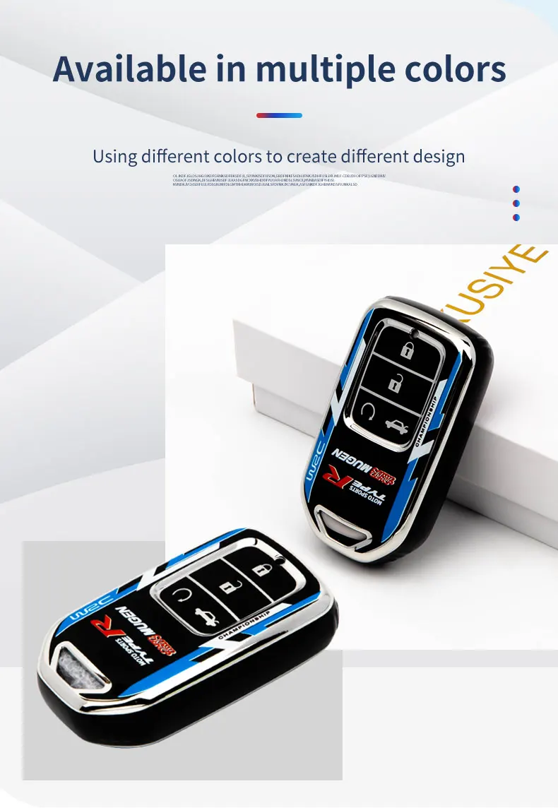 2024 New Design Car Key Accessories Decoration Racing Style For Honda ...