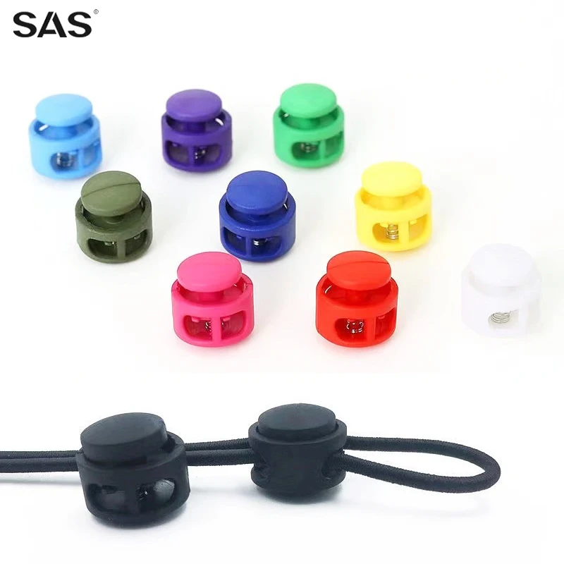 SAS Custom Color Plastic Rope Drawstring Adjustable Toggle Elastic Cord ...