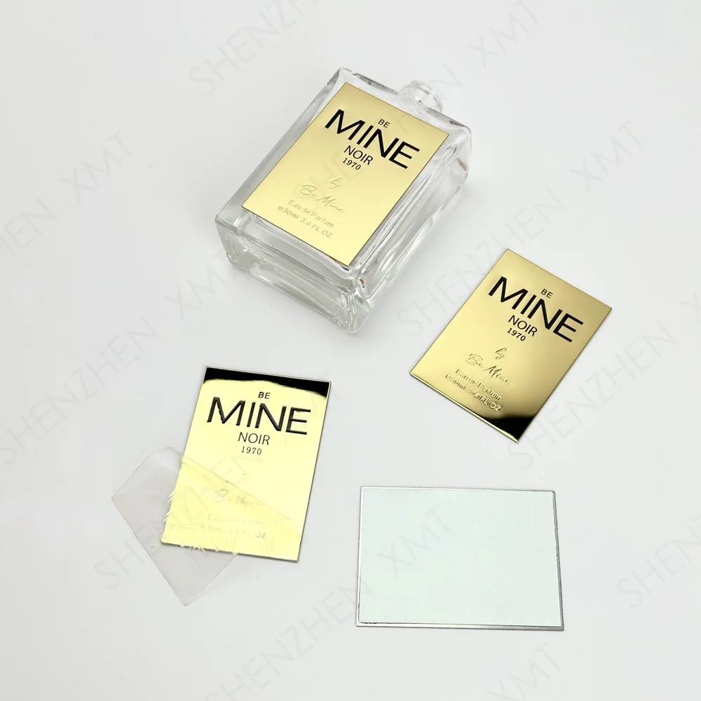 2024 Hot Design Metal 3d Embossed Label Metallic Luster Perfume Logo ...