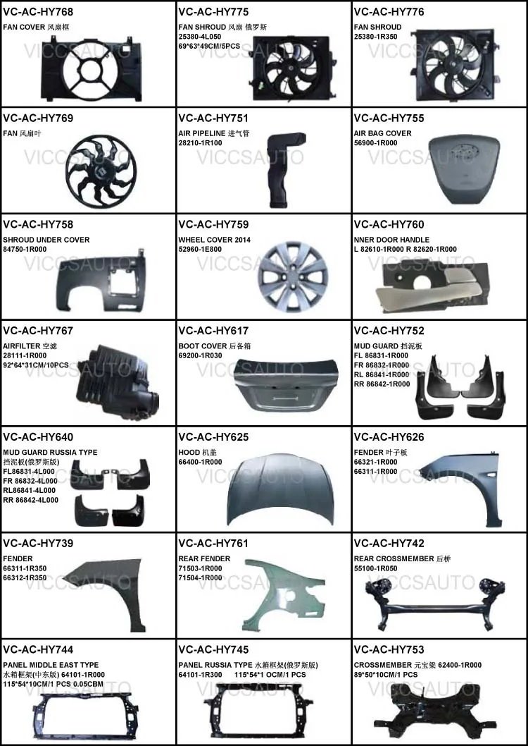 Oem 86530-1r200 For Hyundai Accent 2011 Auto Car Front Bumper Support ...