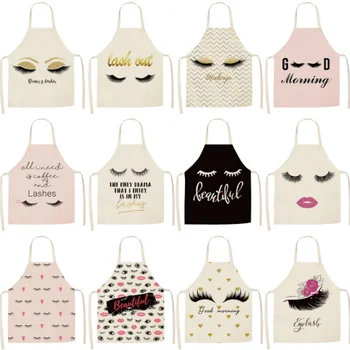 Reusable Cotton Linen Apron For Lash Artist Eyelash Extension Apron ...