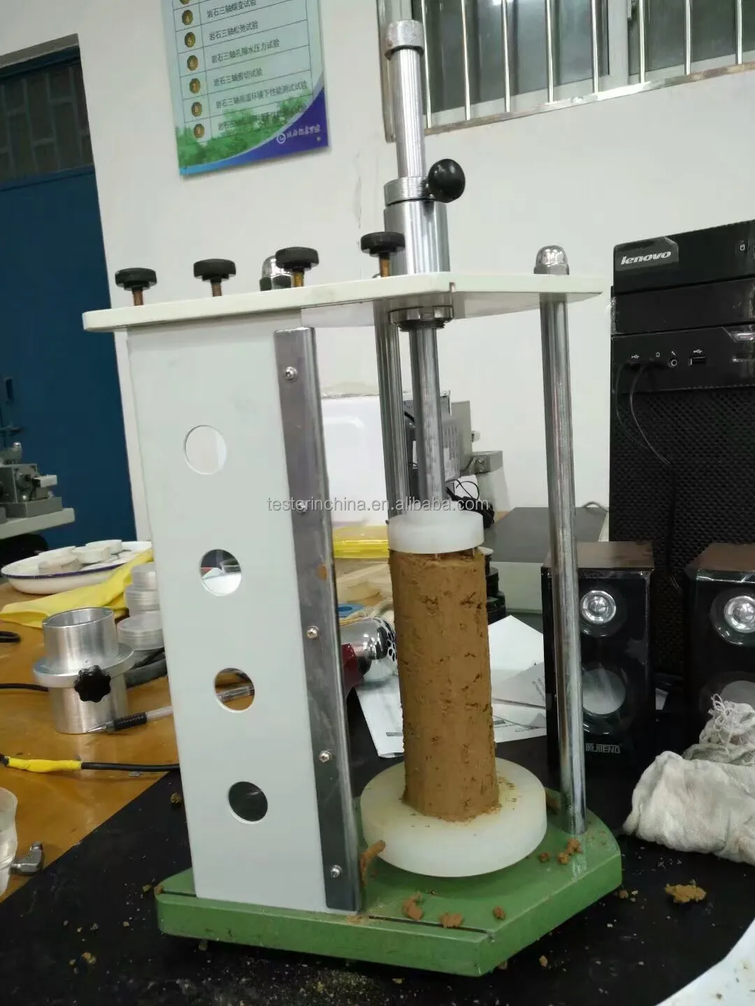 Soil Lathe Machine - Precision Trimming for Civil Lab