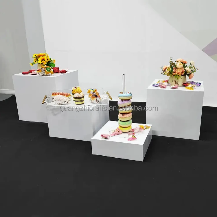 Acrylic Food Risers for Buffet Table - Modern & Durable