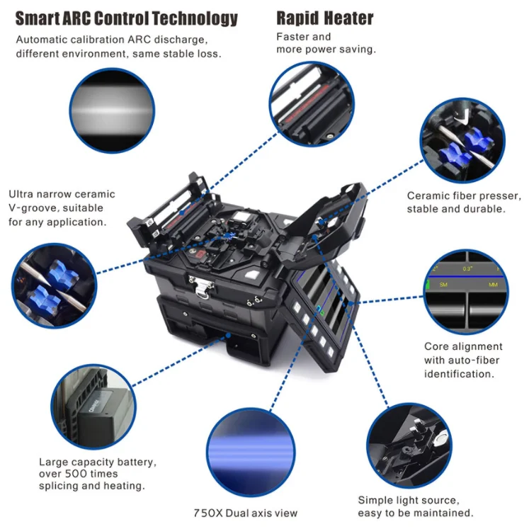 COMWAY C10S Fiber Fusion Splicer - Efficient FTTH Solutions