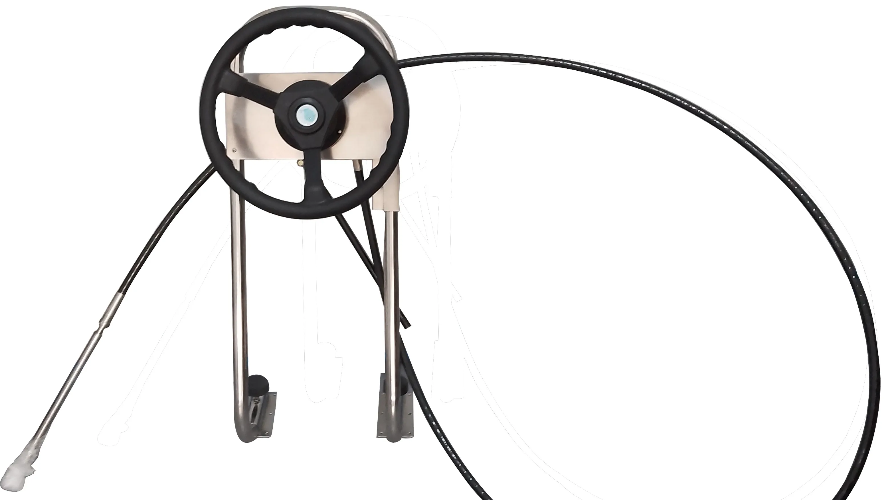 Marine Grade Outboard Steering Console 12 Feet Cable Inflatable Boat ...