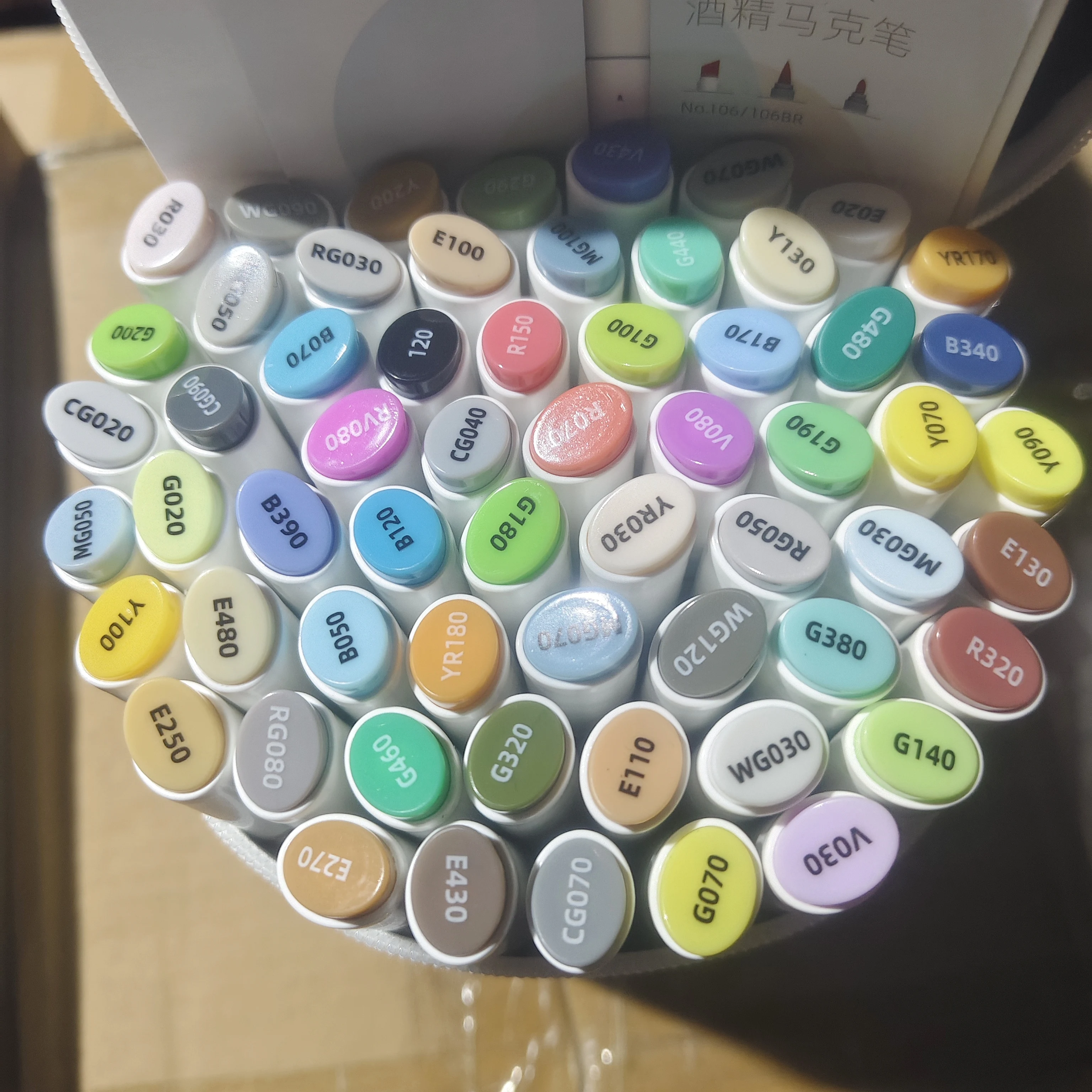 Iers Custom Dual Tip Art Markers Set 60 Colors Permanent Alcohol Marker ...