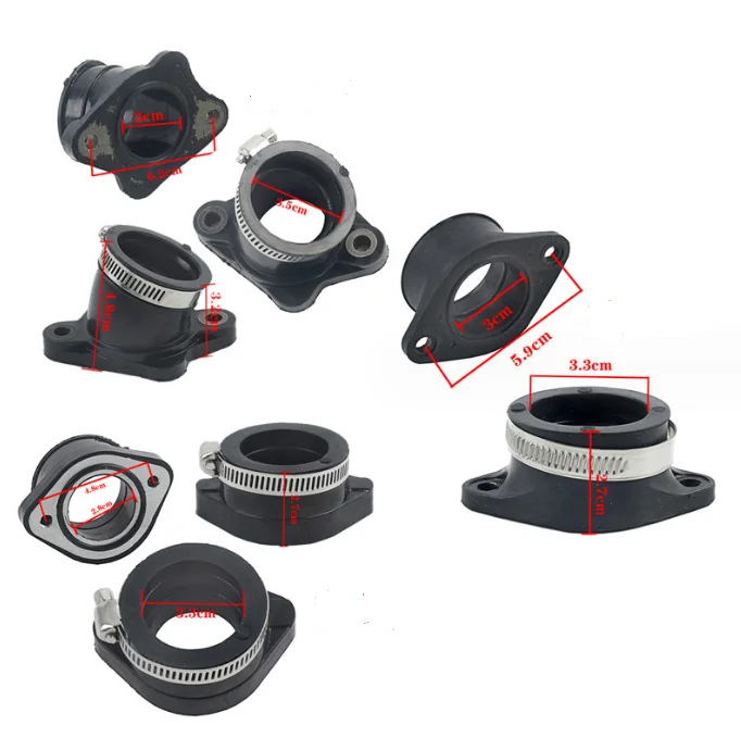 Motorcycle Intake Manifold Pipe Air Joint Adapter Replacement For Atv ...