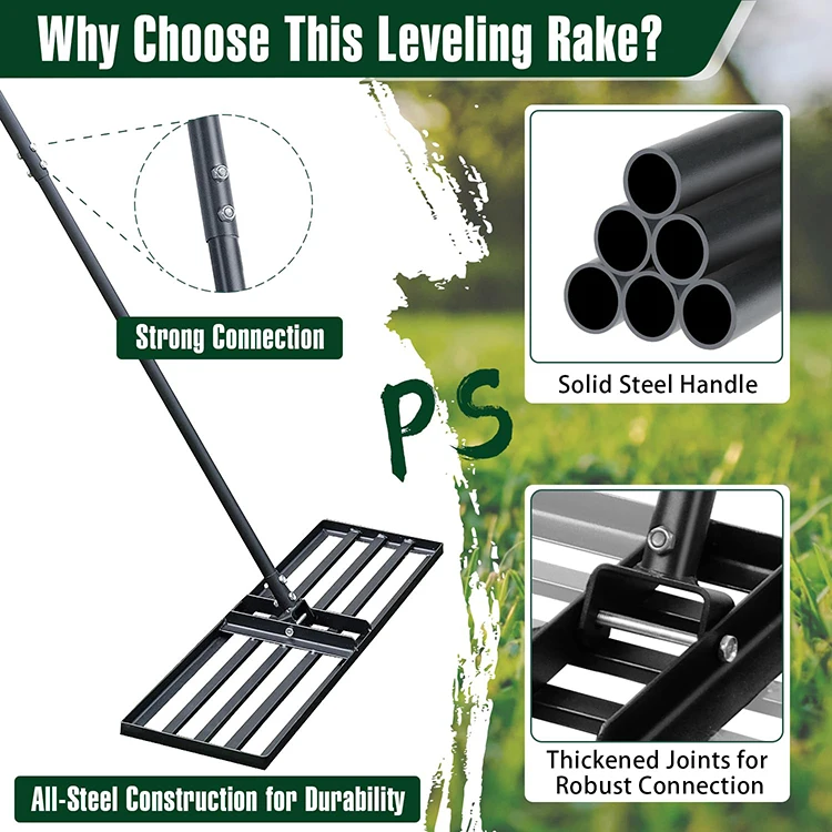 Jh-mech Heavy Duty Placer - Lightweight Concrete Rake