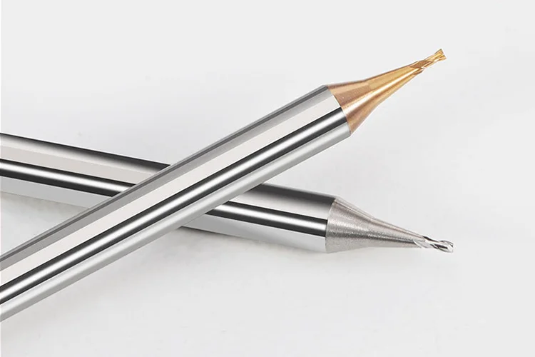 End mill side view showing flute design