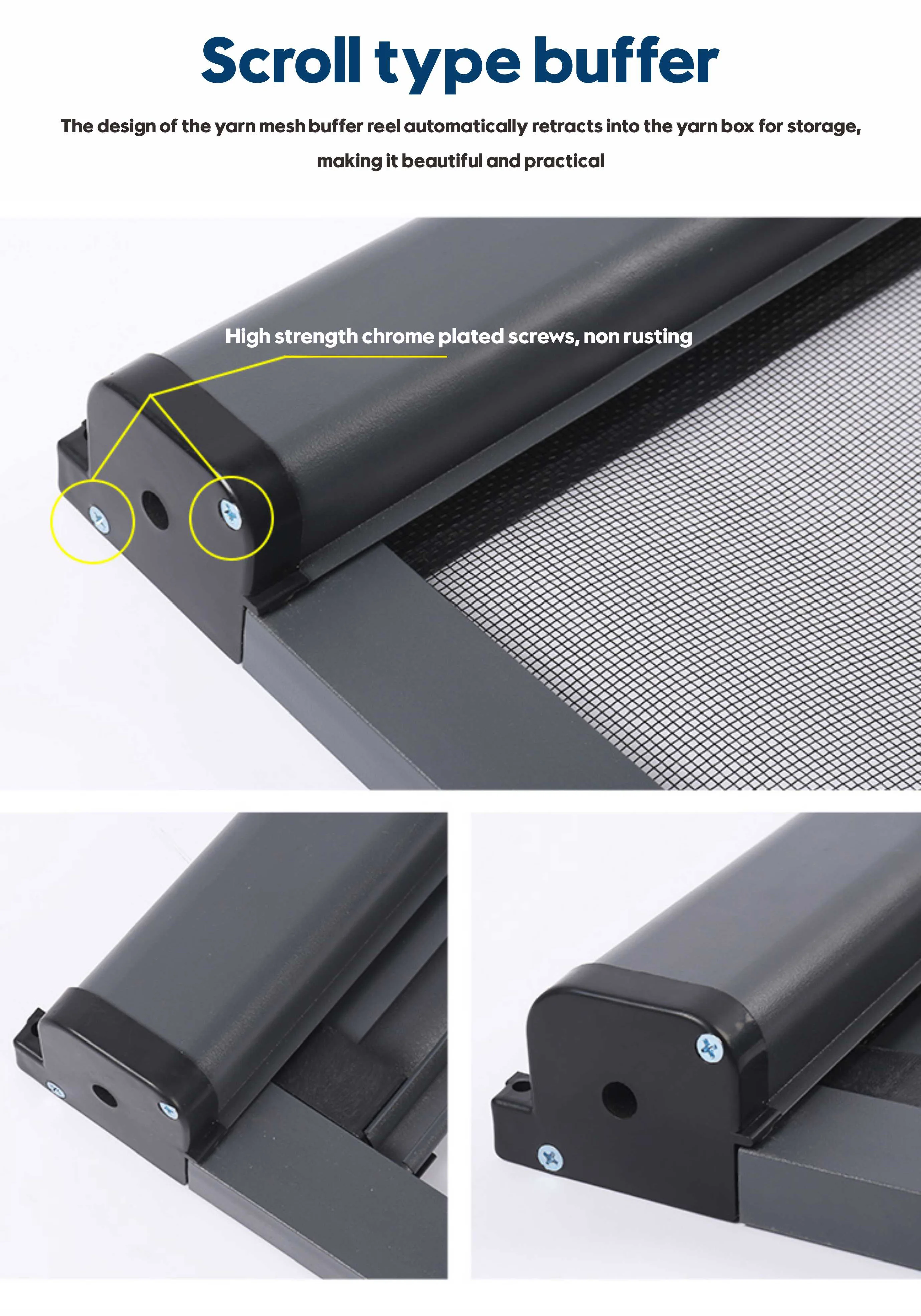 Modern Retractable Roller Mosquito Net Aluminum Insect Screen For Sliding Window And Door For ...