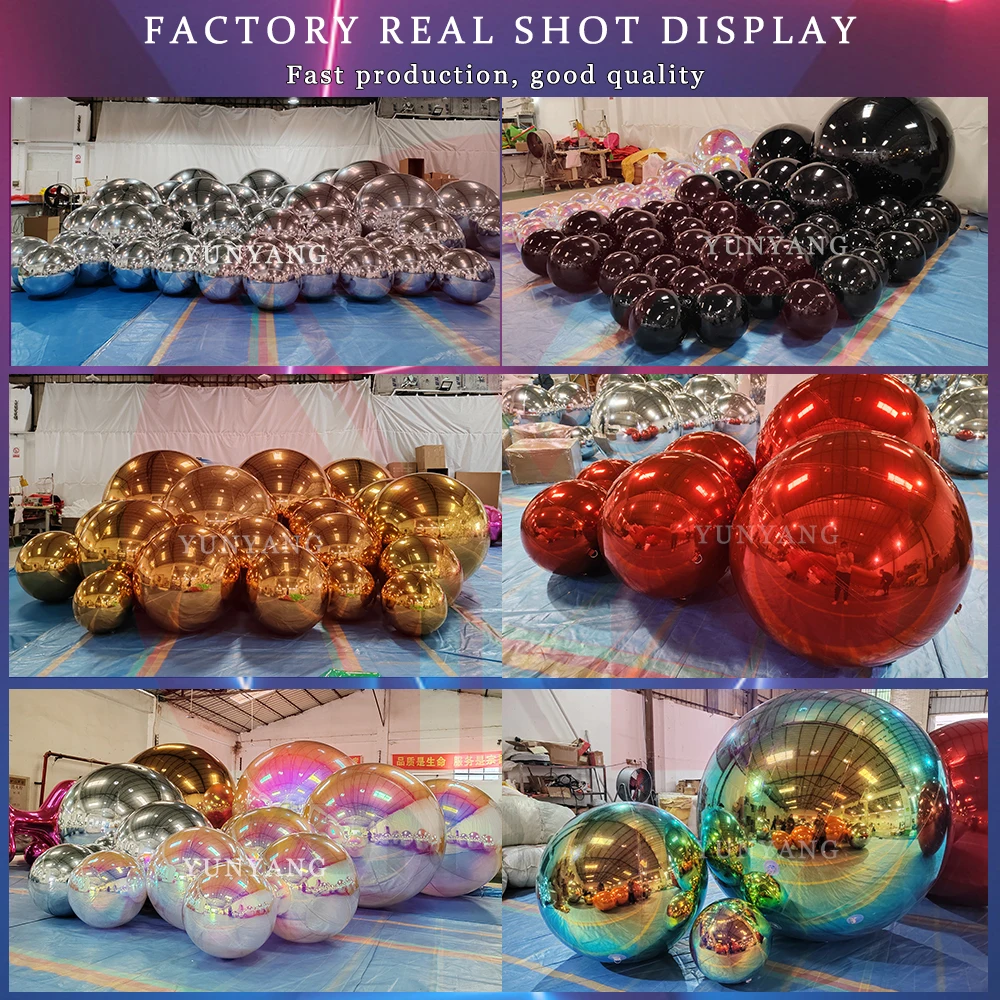 Giant Inflatable Iridescent Mirror Balls - Perfect for Events