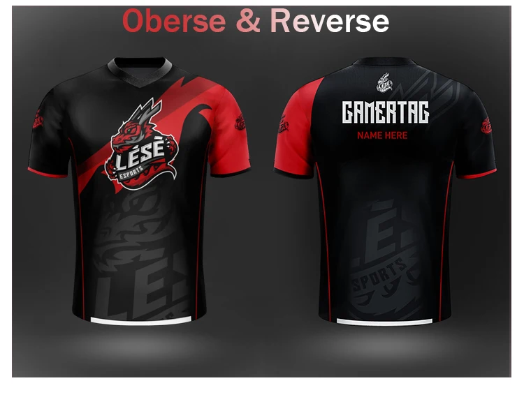 Men's Esports Jersey Tshirts - 100% Polyester Elite E-Sport Sports T Shirts