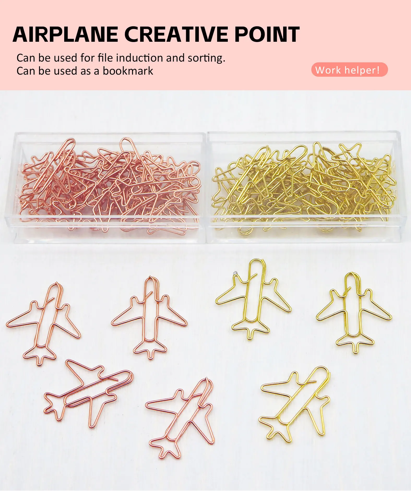 Airlines Craft Promotional Gifts Metal Airplane Shape Paper Clips ...