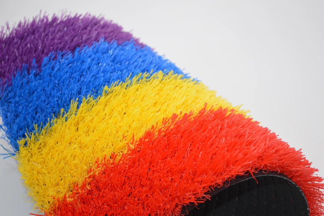 20mm 25mm Artificial Grass - Rainbow Turf for Playgrounds
