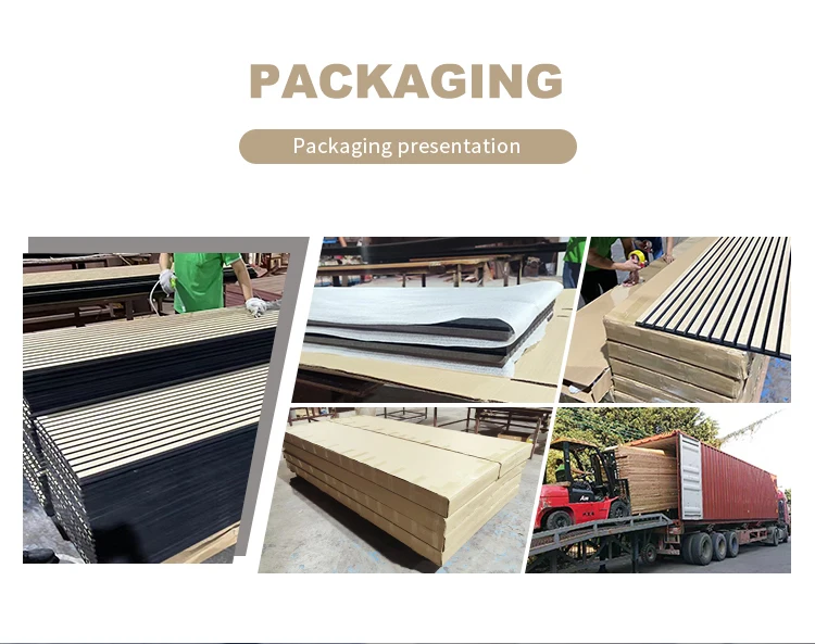 China Soundproof Wall Panels MDF Acoustic Slatted Wall Manufacturers ...