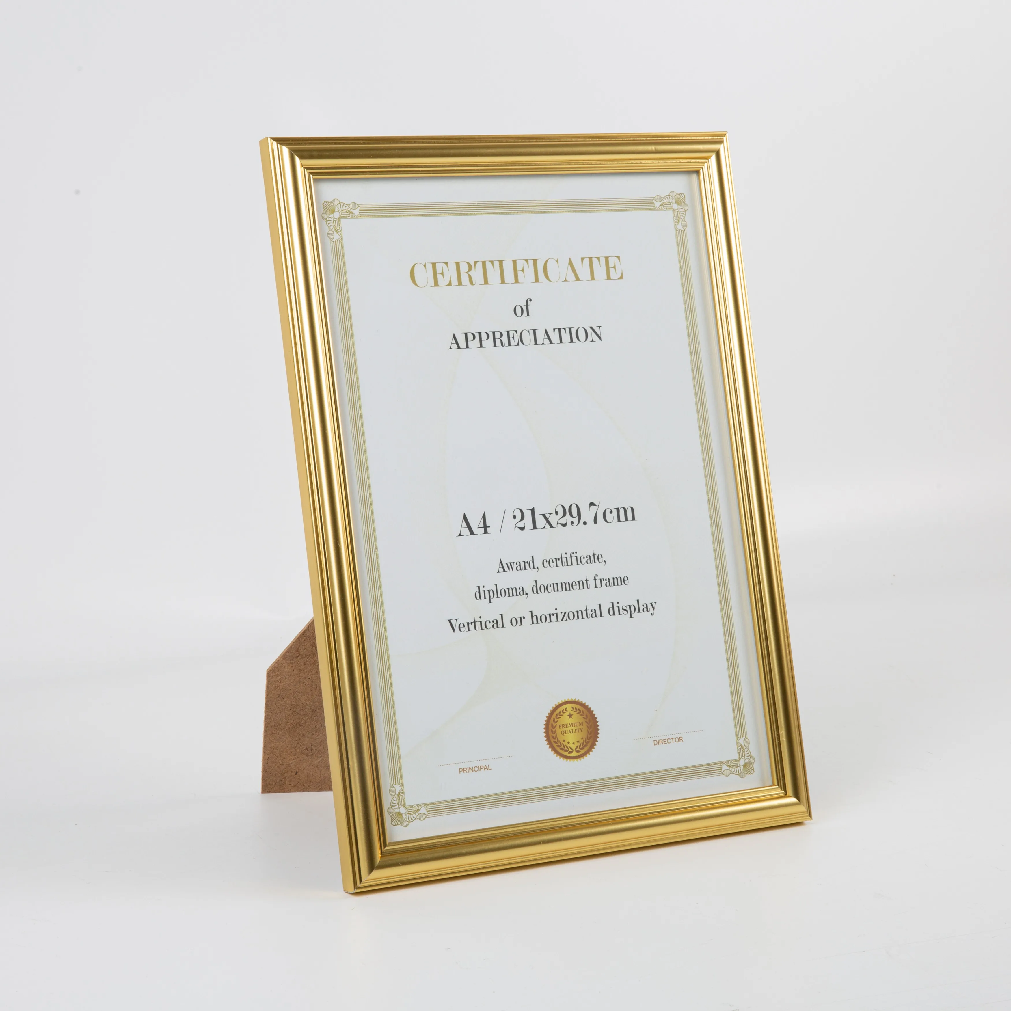 Luxury Gold A4 Photo Frame - Perfect for Wall or Table Display