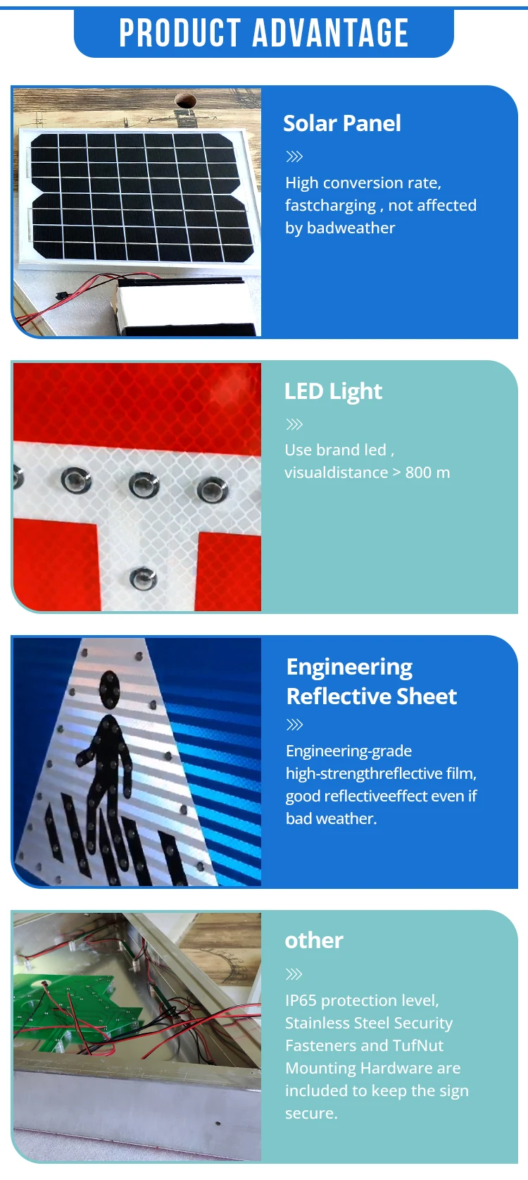 Supplier Of Illuminated Road Sign Board With Led Lights 24'' 30 ...