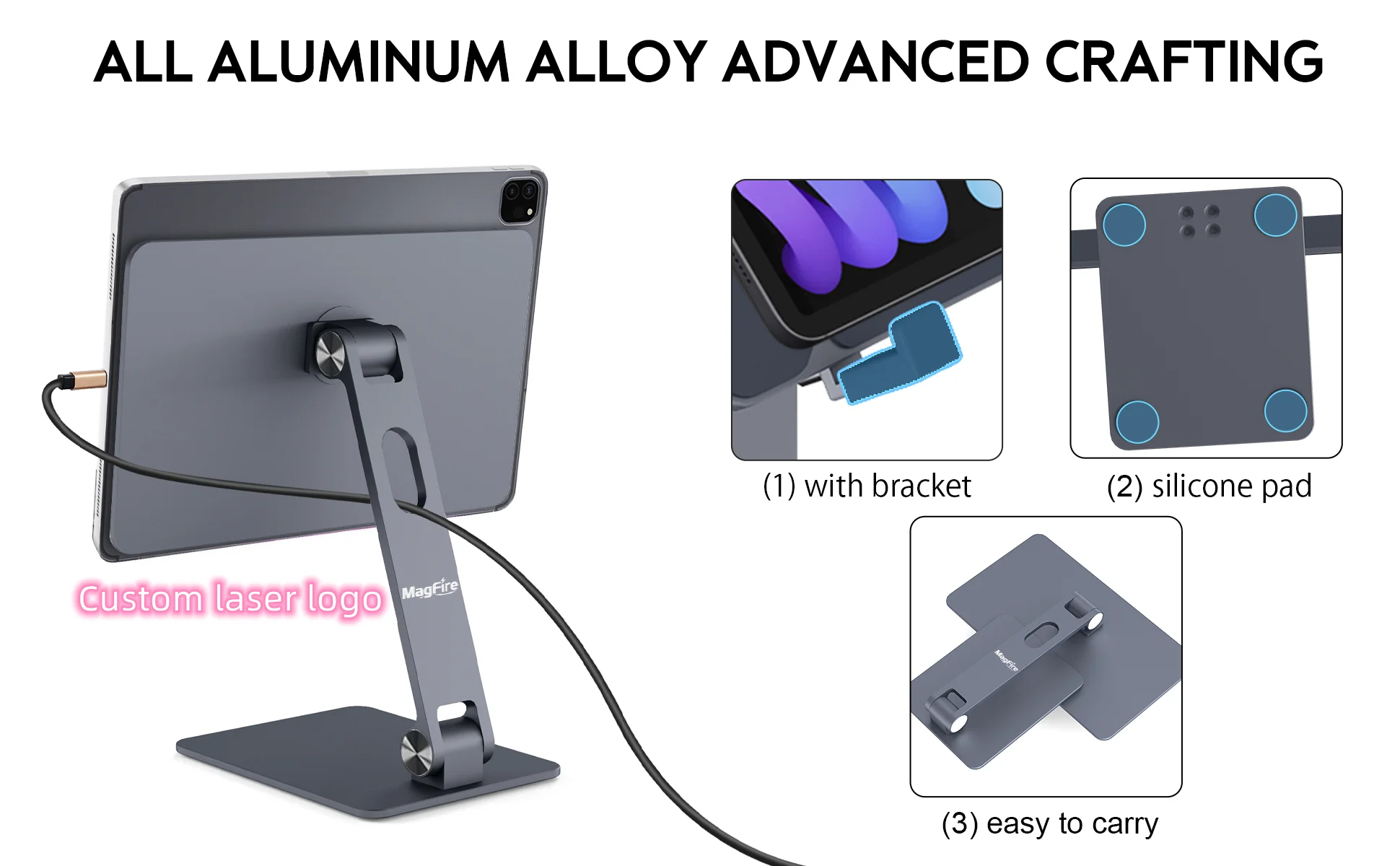 Factory Custom Logo Box iDock Portable Folding Multi-Angle Adjustable ...