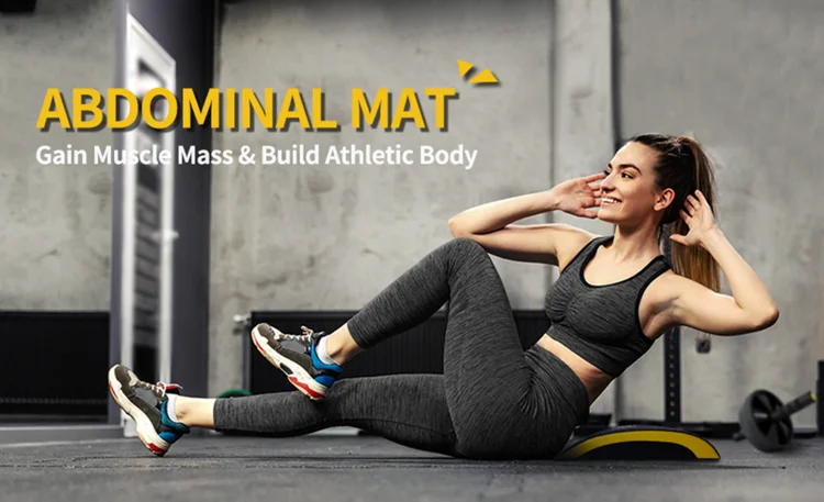 Indoor Ab Fitness Exercise Support Mat For Full Range Motion Ab Workout ...