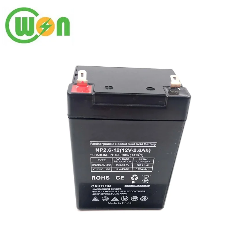 Sealed Lead 12V 2600mAh Rechargeable Medical Battery np2.6-12 for STAR8000 STAR8000B Vital Signs ...