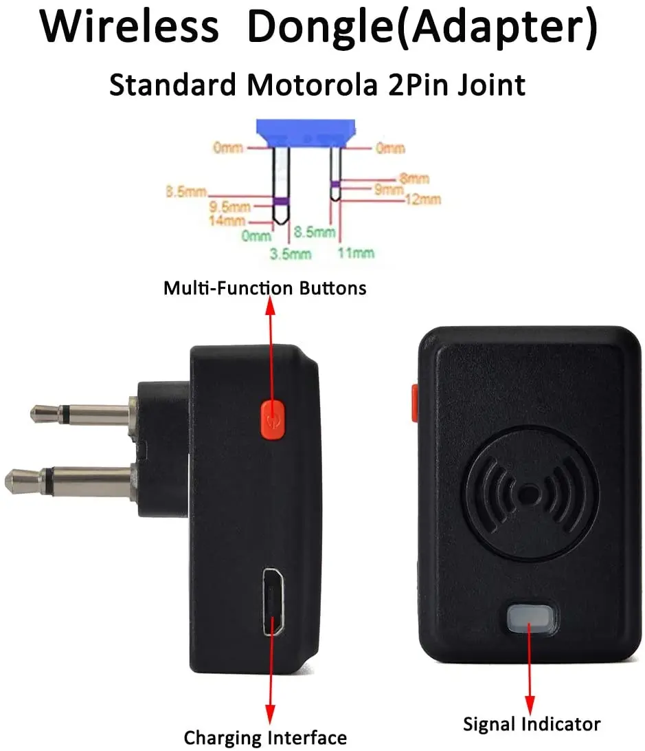HYS Wireless Shoulder Microphone - Ideal for Two Way Radio