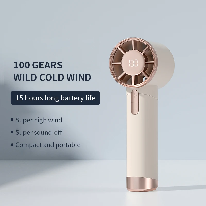 New Usb Portable Cooling Fan Mini Hand Fan Rechargeable Desktop Air ...