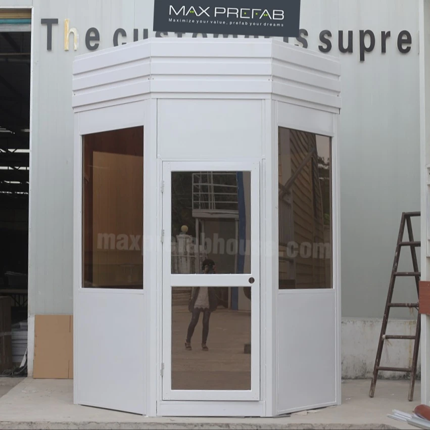 G8 octagonal pavilion house security guard booth for Dubai government ...