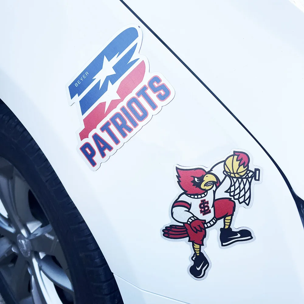 Custom Die Cut Weatherproof Magnetic Car Vehicle Bumper Stickers ...