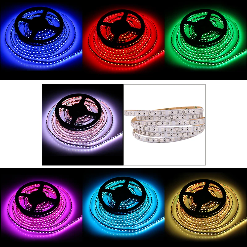 WITOP Full Color SMD5050 RGB DC12/24v Rgb Light 5m/roll 30/60/96/120 ...