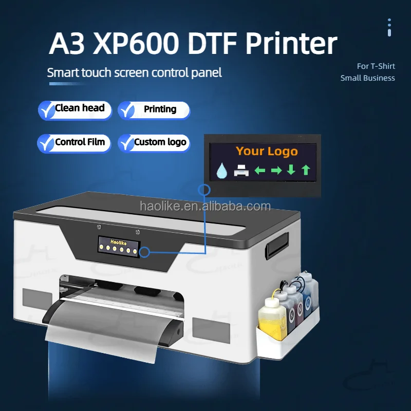 A3 DTF Printer XP600: 13-Inch Heat Transfer Machine for T-Shirt ...